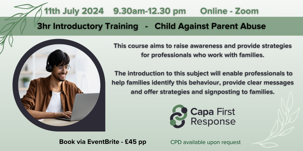 3 hour training for Professionals - Capa First Response