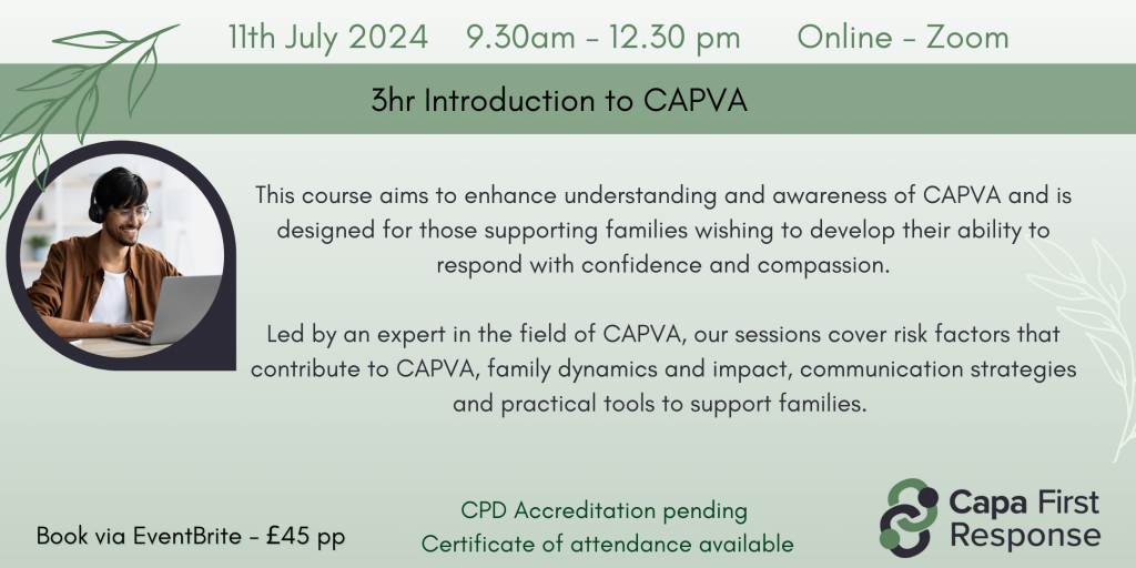 3 hour Introduction to CAPVA training for Professionals - Capa First ...